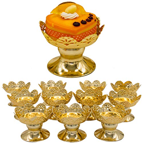 Cupcake and Dessert Stand, Gold, Standard Size (12 pcs)