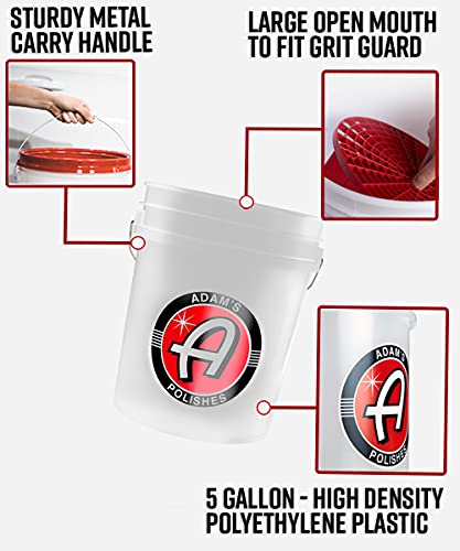 Adam's Grit Guard Detailing Wash Bucket (Bucket Only)
