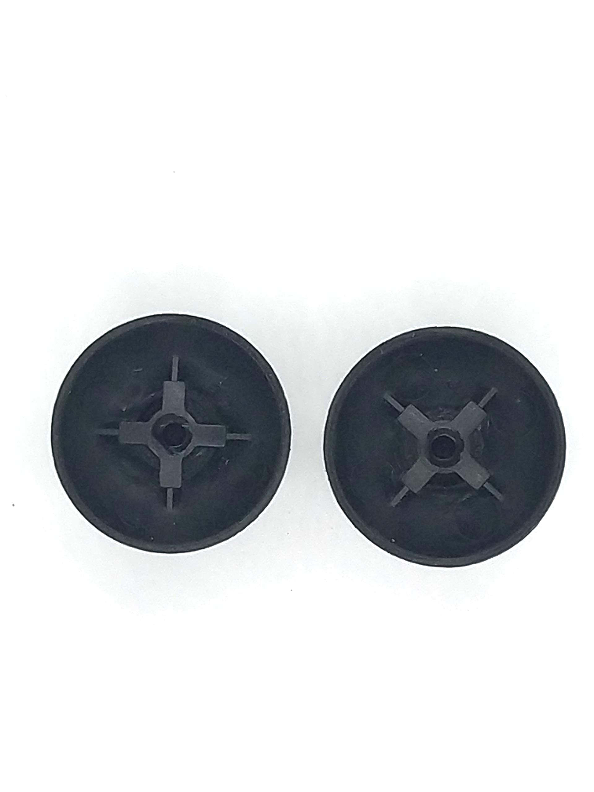 2 x 3D Analog Thumb Stick Joystick Thumbstick Cap Cover for Xbox one Slim S Controller Replacemnet (Black-Blue)