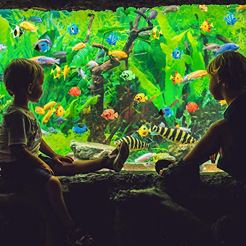 Weewooday 20 Pieces Artificial Moving Fishes Plastic Floating Fishes Lifelike Fish Ornament Aquarium Decorations for Fish Tank (Random Style)