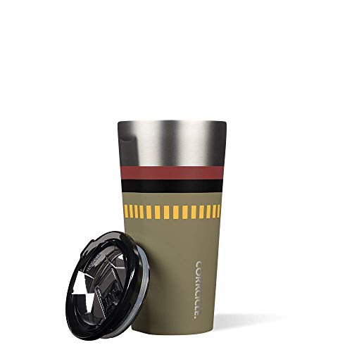 Corkcicle Disney Star Wars 16 Oz Stainless Steel Travel Tumbler & Lid, Boba Fett