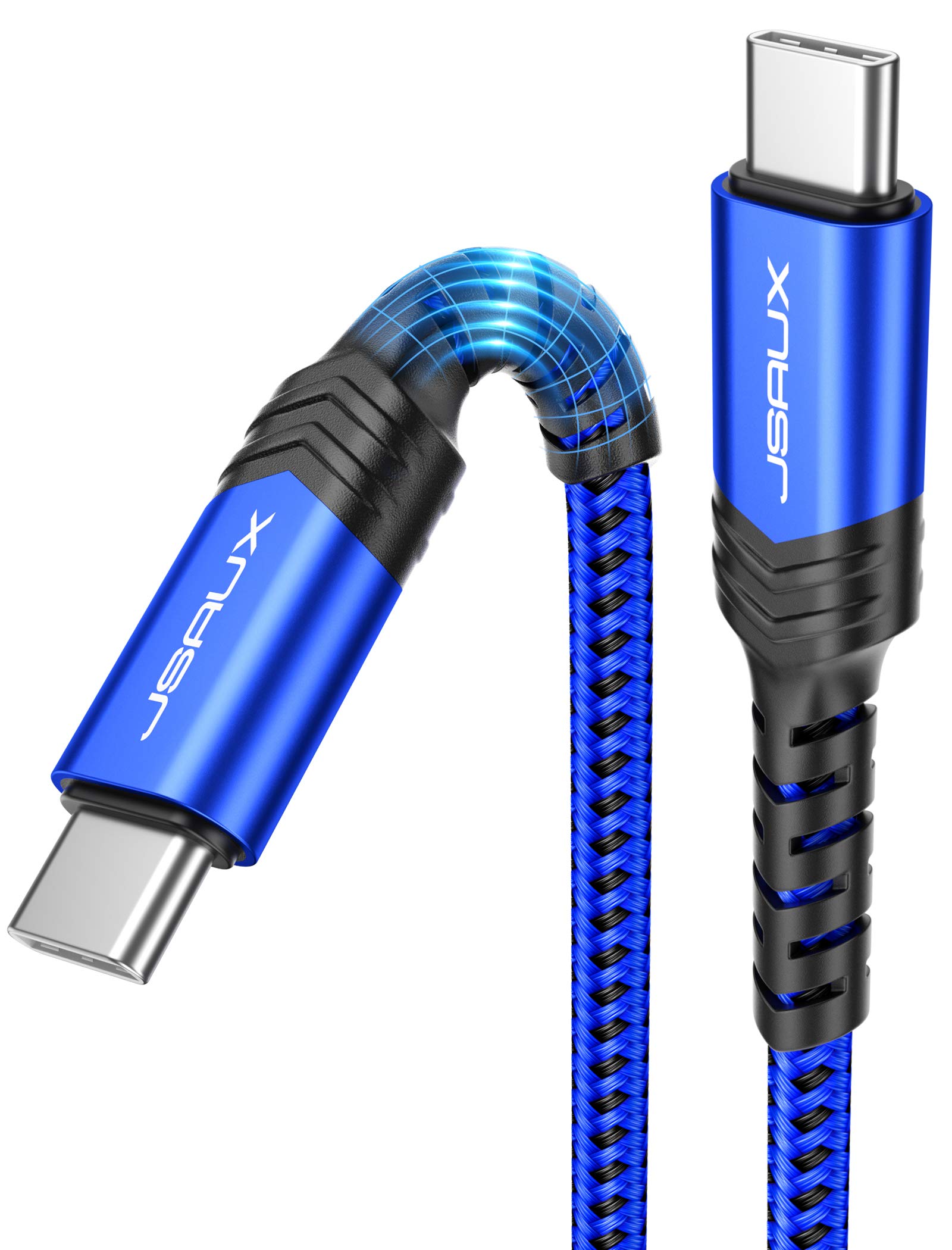 JSAUX USB C to USB C 3.1 Gen 2 Cable 10Gbps Data Transfer 3.3ft, 4K Video Monitor Video Cable 100W PD Fast Charging Thunderbolt 3 Compatible with MacBook Pro, MacBook Air, iPad Pro, Galaxy S2, Pixel