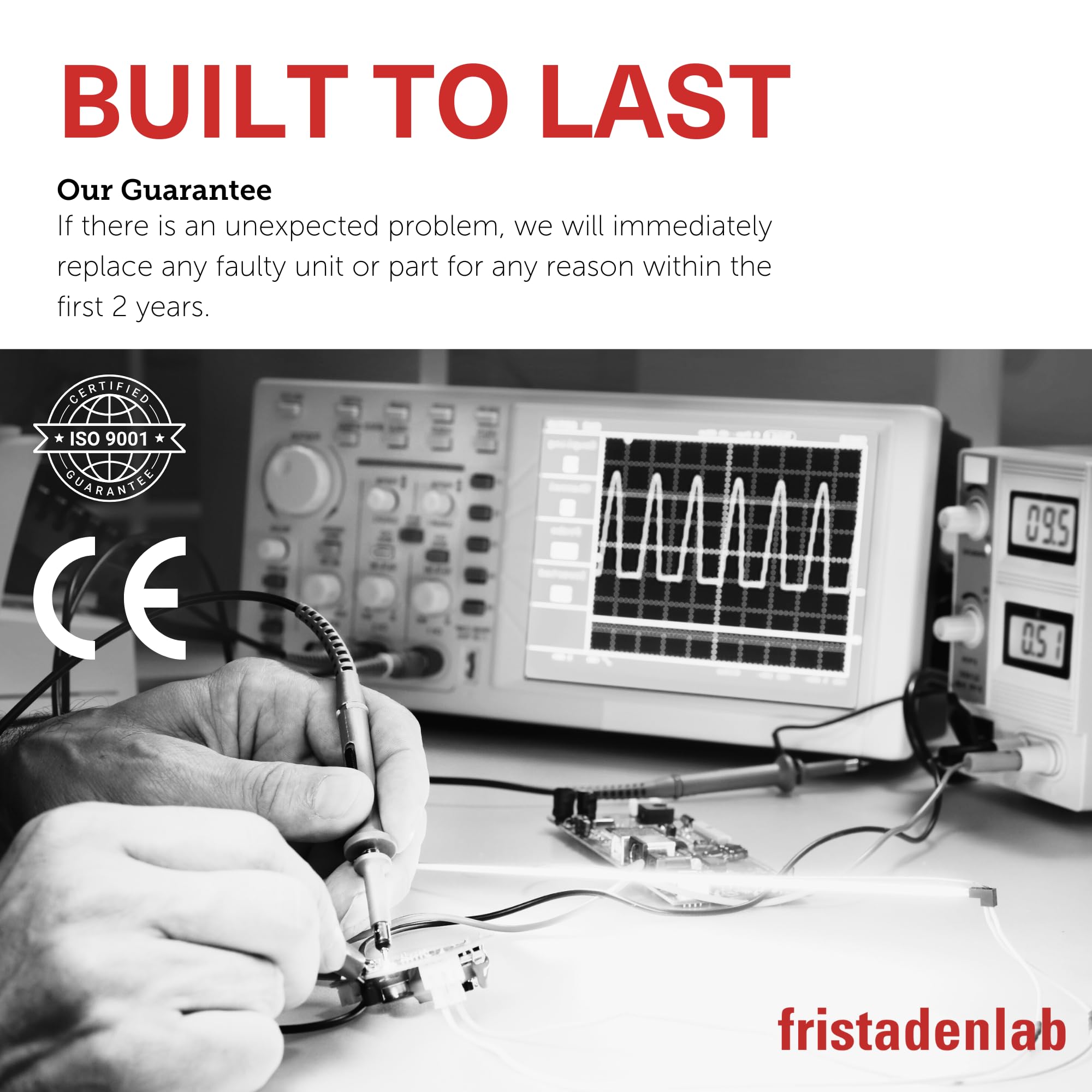 Fristaden Lab Overhead Stirrer | Powerful Analog Lab Mixer | 10 L Capacity | USA Company