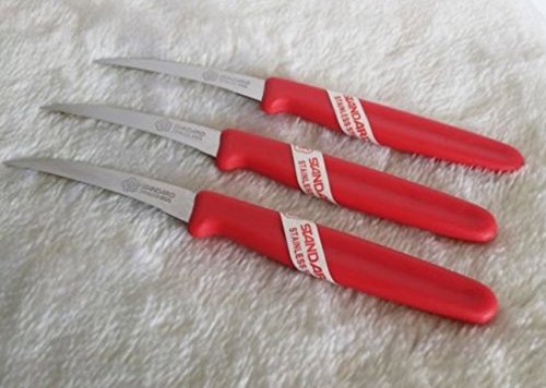 3PC CARVING KNIFE PLASTIC KNIVES FRUIT VEGETABLE FOOD KITCHENWARE ART TOOL
