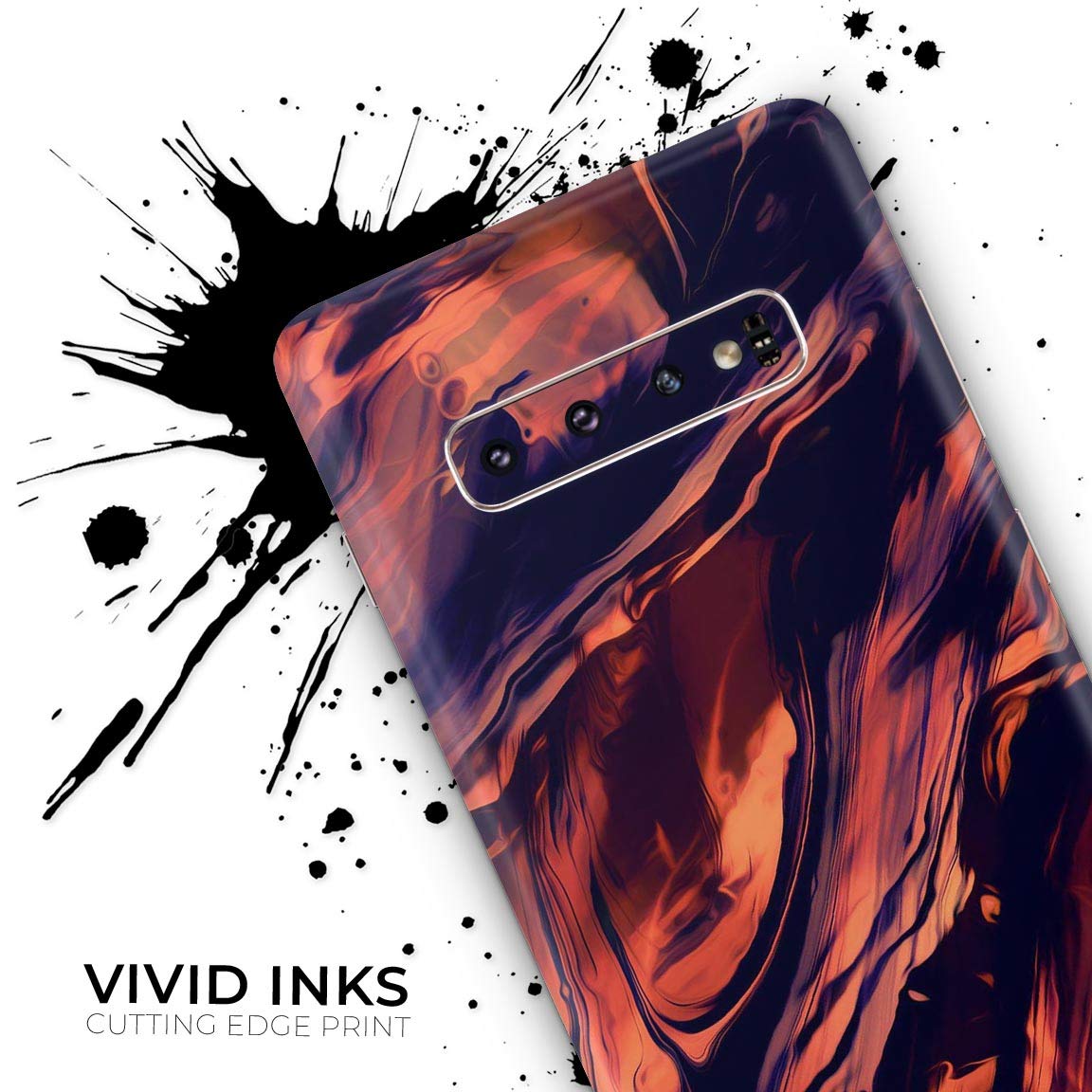 DesignSkinz Blurred Abstract Flow V11 Protective Vinyl Decal Wrap Skin Cover Compatible with The Samsung Galaxy S20 (Screen Trim & Back Glass Skin)