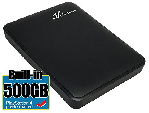 Avolusion 500GB USB 3.0 Portable External Hard Drive (for PS4, Pre-Formatted) HD250U3-Z1-2 Year Warranty