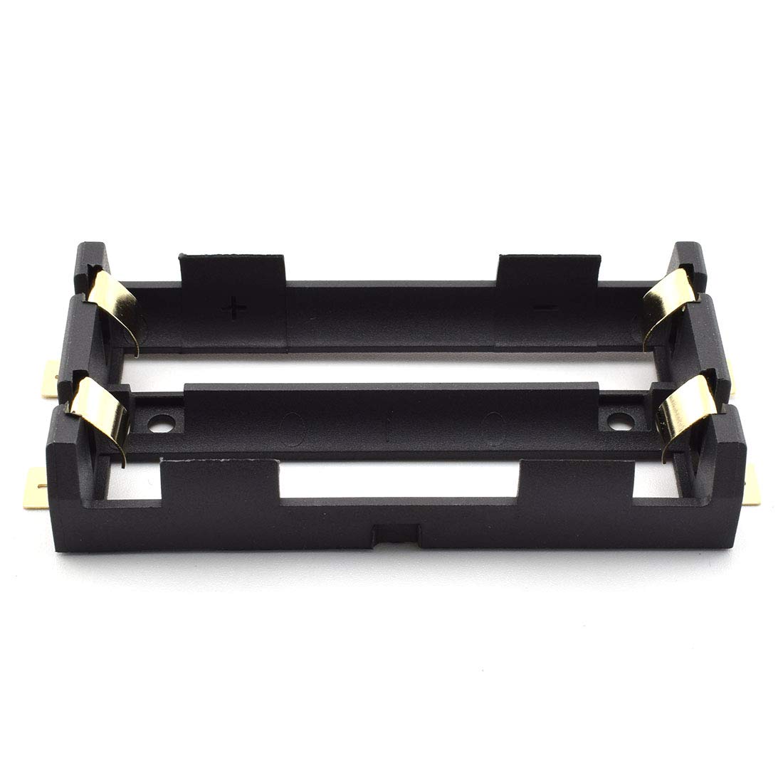 SDTC Tech 3.7V 18650 Battery Holder 2-Slot Parallel or Series PCB SMT Battery Case with Copper Pin Contacts for Soldering DIY Electronic Circuit Project