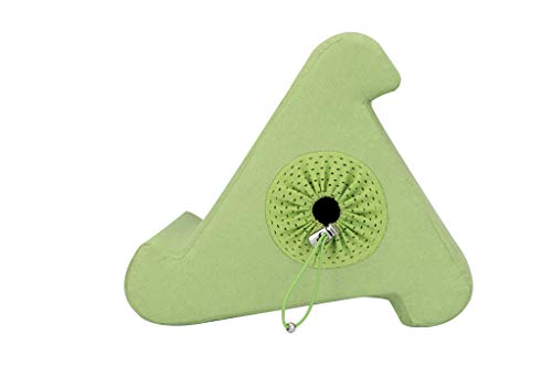 Flippy Tablet Stand with Cubby Storage and Multi-Angle Viewing for Home, Work & Travel. Our Tablet Holder Has Storage for Your All Your Personal Items. (Kiwi Kawaii)