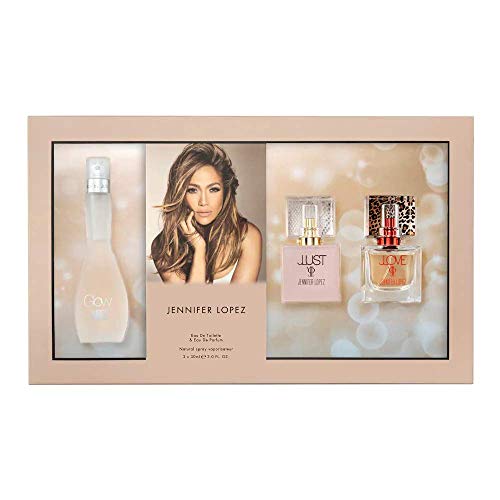 Jennifer Lopez JLove, JLust and Glow Eau De Parfum Collection Gift Set - 1 OZ. Each