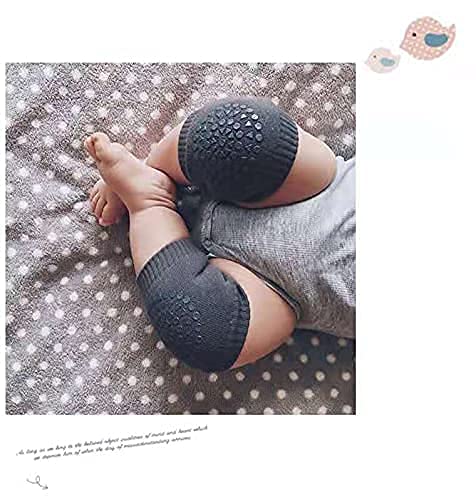 Baby Crawling Knee Pads Toddler Leg Warmer Safety Protective Cover Toddlers Learn to Socks Children Short Kneepads(5 Pairs)