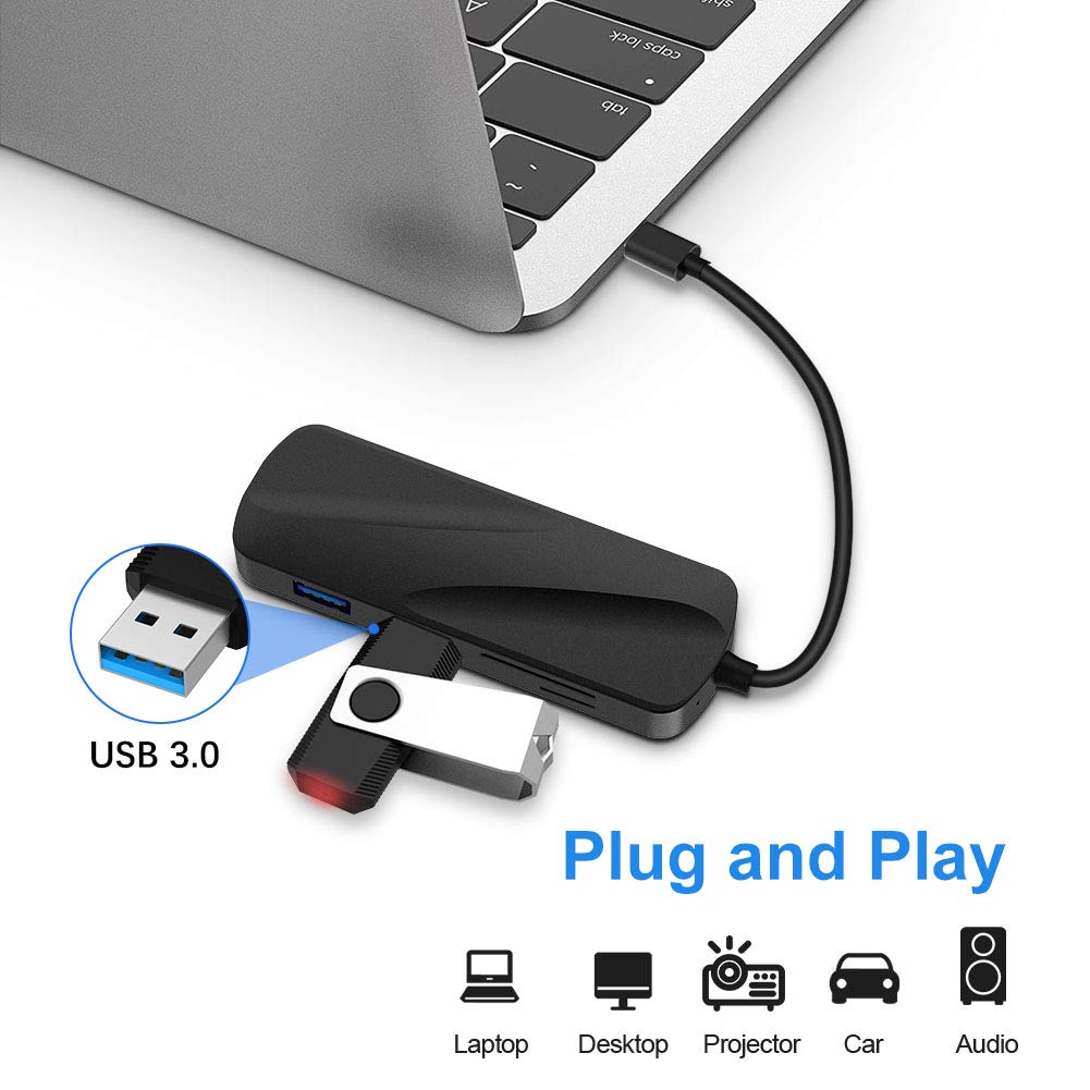 128GB USB 3.0 Flash Drive, K&ZZ Thumb Drives Swivel USB Drive Gig Stick High Speed Memory Stick Backup Flash Disk for Fold Digital Data Storage with Black Portable Lanyard,128 GB