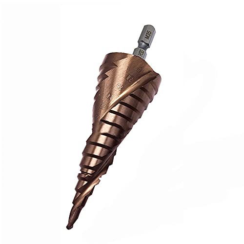 HSS-CO M35 Step Drill Bits Cut Tool, Step Drill for DIY Woodworking, Plastic Wood 6-24mm