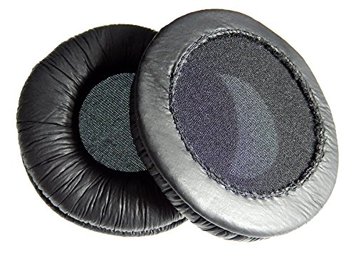 80mm Size Circular Leatherette Headset Earcushions - Bag of 2