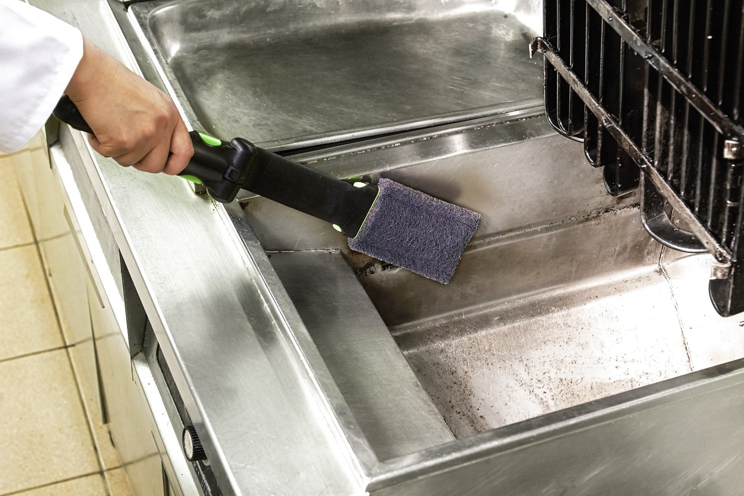 3M Scotch-Brite Fryer And Kitchen Cleaning Tool 905, 1/Case , Black
