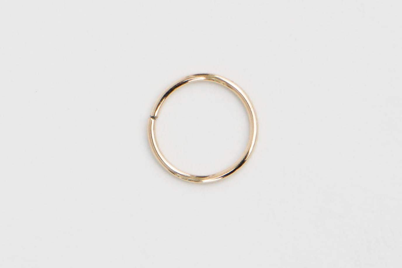 22g 7mm 14k Solid Gold Snug Fitting Nose Ring Hoop 22 Gauge Piercing Jewelry