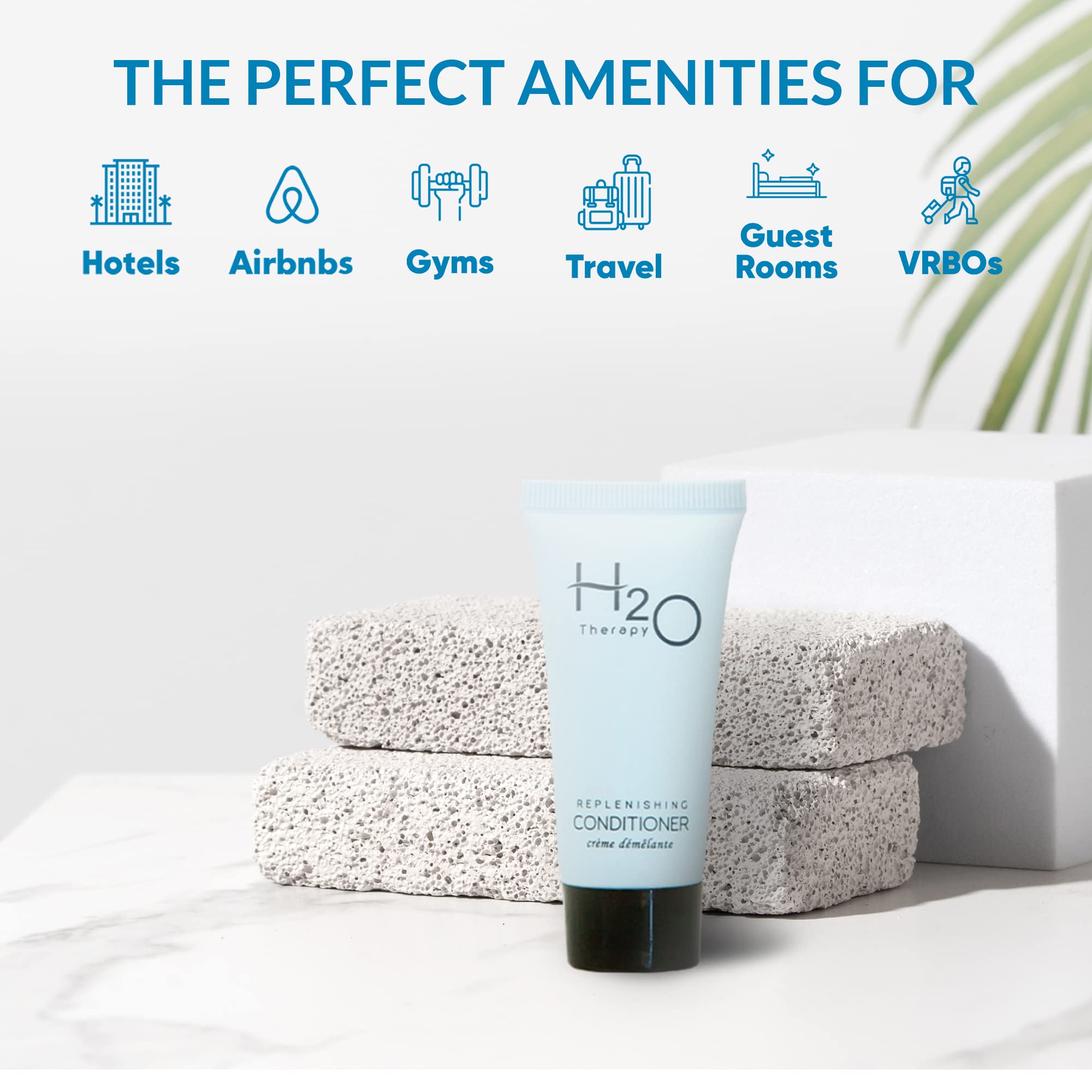H2O Therapy Conditioner, Travel Size Hotel Hospitality, 0.85 oz (Case of 20)
