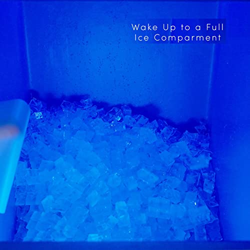 22" Commercial Ice Maker Machine 550LBS/24H with 350LBS Large Storage Bin, 990W SECOP Compressor, Air Cooled, Automatic Cleaning, Perfect for Restaurants, Bars, Cafes, Commercial Ice Machine