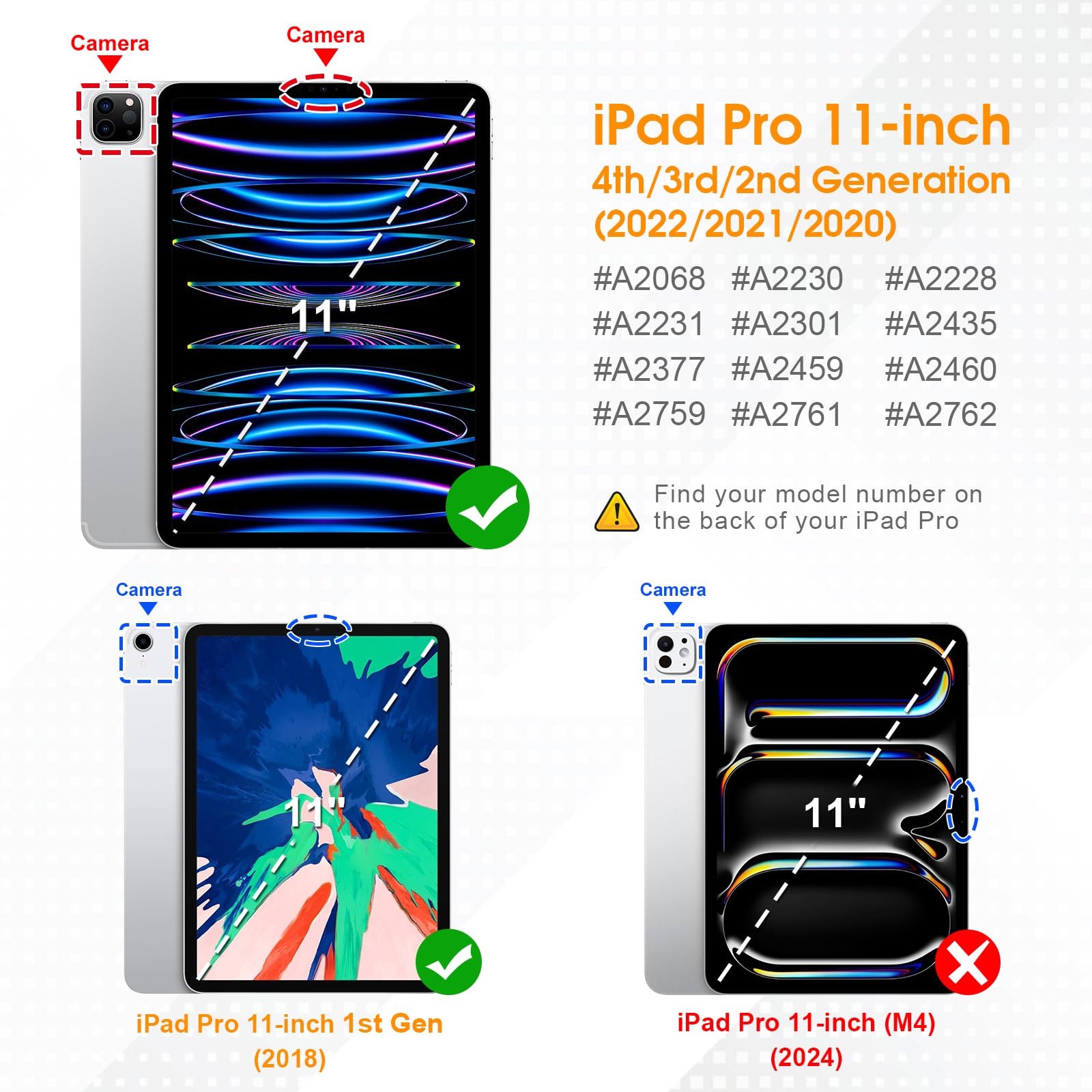 Fintie Magnetic Stand Case for iPad Pro 11-inch (4th / 3rd Generation) 2022/2021 - Multiple Angles Shockproof Soft TPU Cover w/Pencil Holder, Also Fit iPad Pro 11" 2nd /1st Gen, Black