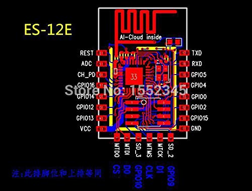 Lysee 3D Printer Parts & Accessories - 10pcs/lot ESP8266 Serial WiFi Model ESP-12 ESP-12E ESP12E ESP12 Authenticity Guaranteed