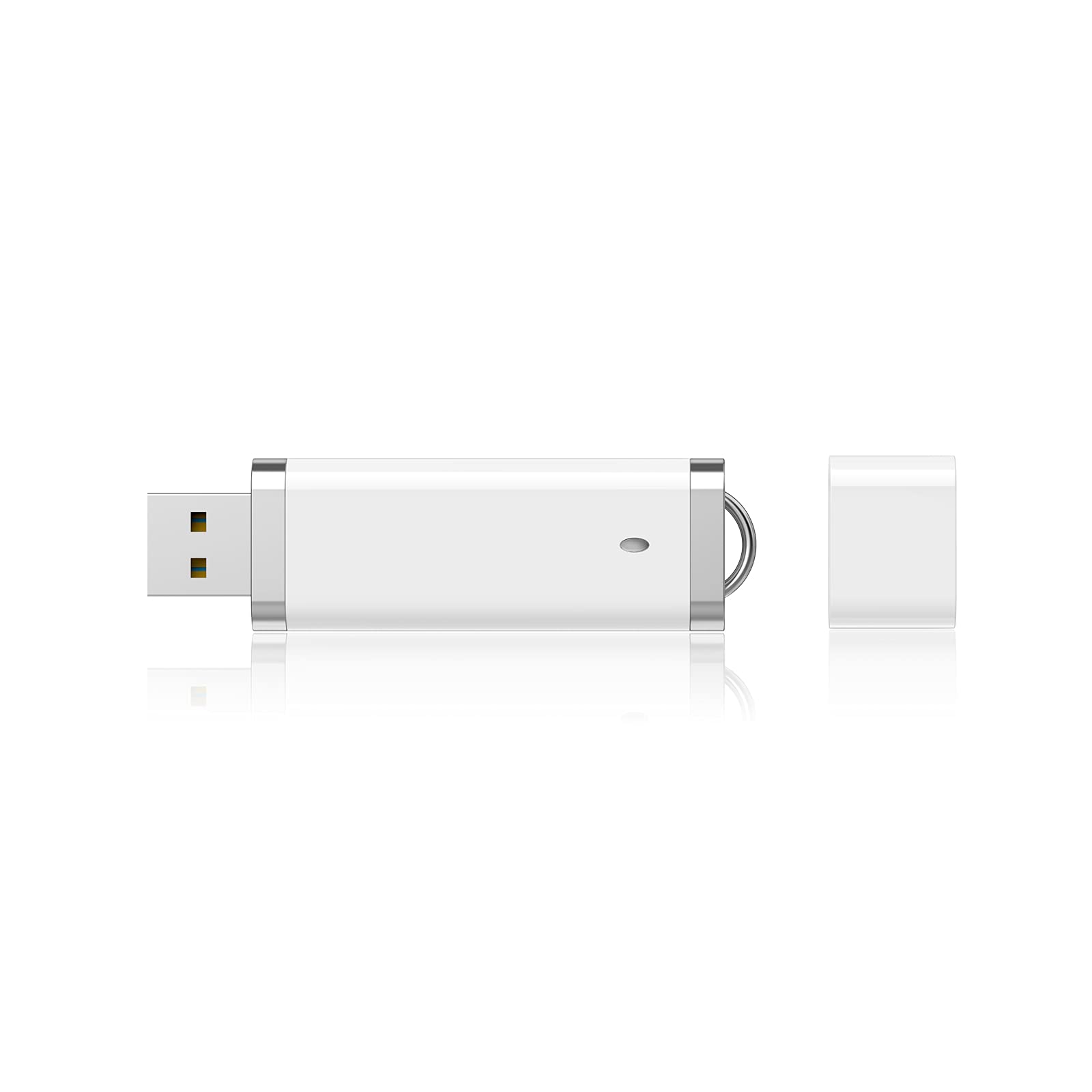 KEXIN 500 Pack 8GB Flash Drive USB Flash Drive 8G Thumb Drive Pen Drive Memory Stick Design in Snapcap White