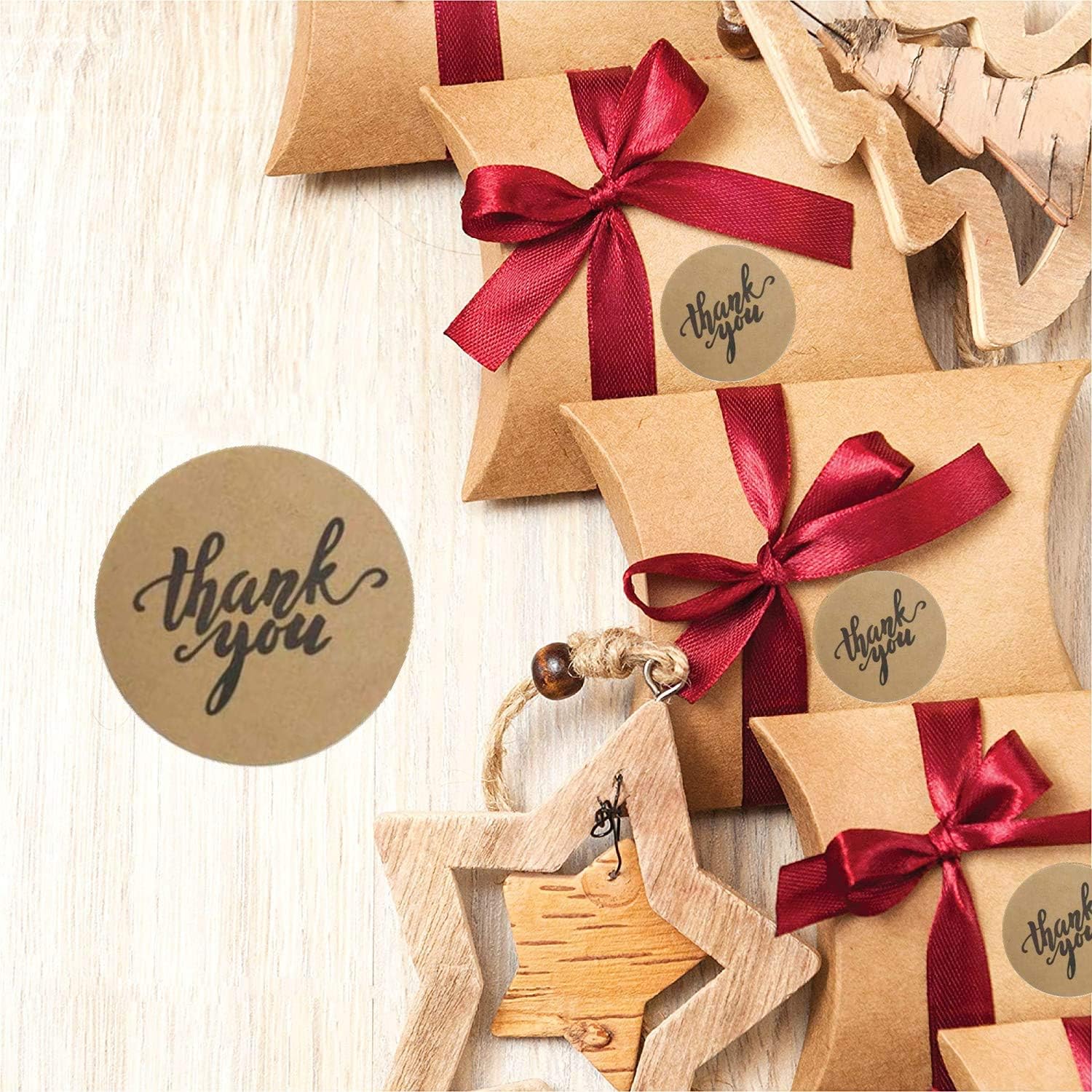 WOYAOBD 500Pcs Thank You Stickers for Packaging, 1.5 Inch Self-Adhesive Envelope Stickers for Small Business, Gifts, Weddings, Party, Boutiques, Label Stickers
