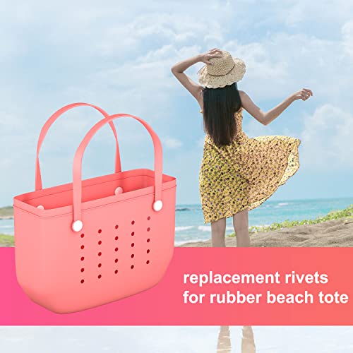 8pcs Replacement Rivets for Beach Bag Handle, Bogg Bag Accessories Button Bag Strap Button for Beach BagĀ Neoprene Tote Bag Straps Standard XL Rubber Pool Bag