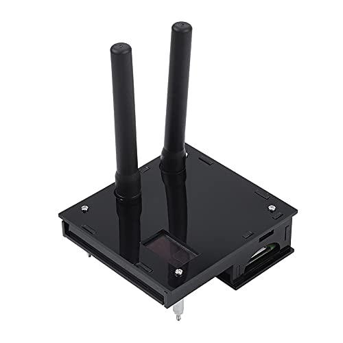 Hotspot Module for MMDVM , ABS Hotspot Module Antenna Case Kit with high Performance 32-bit ARM Processor for MMDVM DIY OLED(Black Shell)