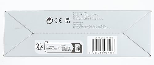 Panasonic ER-GB62 Beard and Hair Trimmer with 39 cutting levels