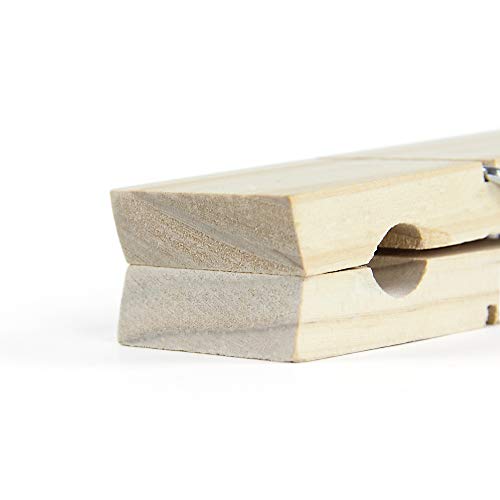9 Inch, Giant Clothespins, Jumbo Wood Clips for DIY Craft, Bathroom or Laundry Room Decoration, 2 PCS
