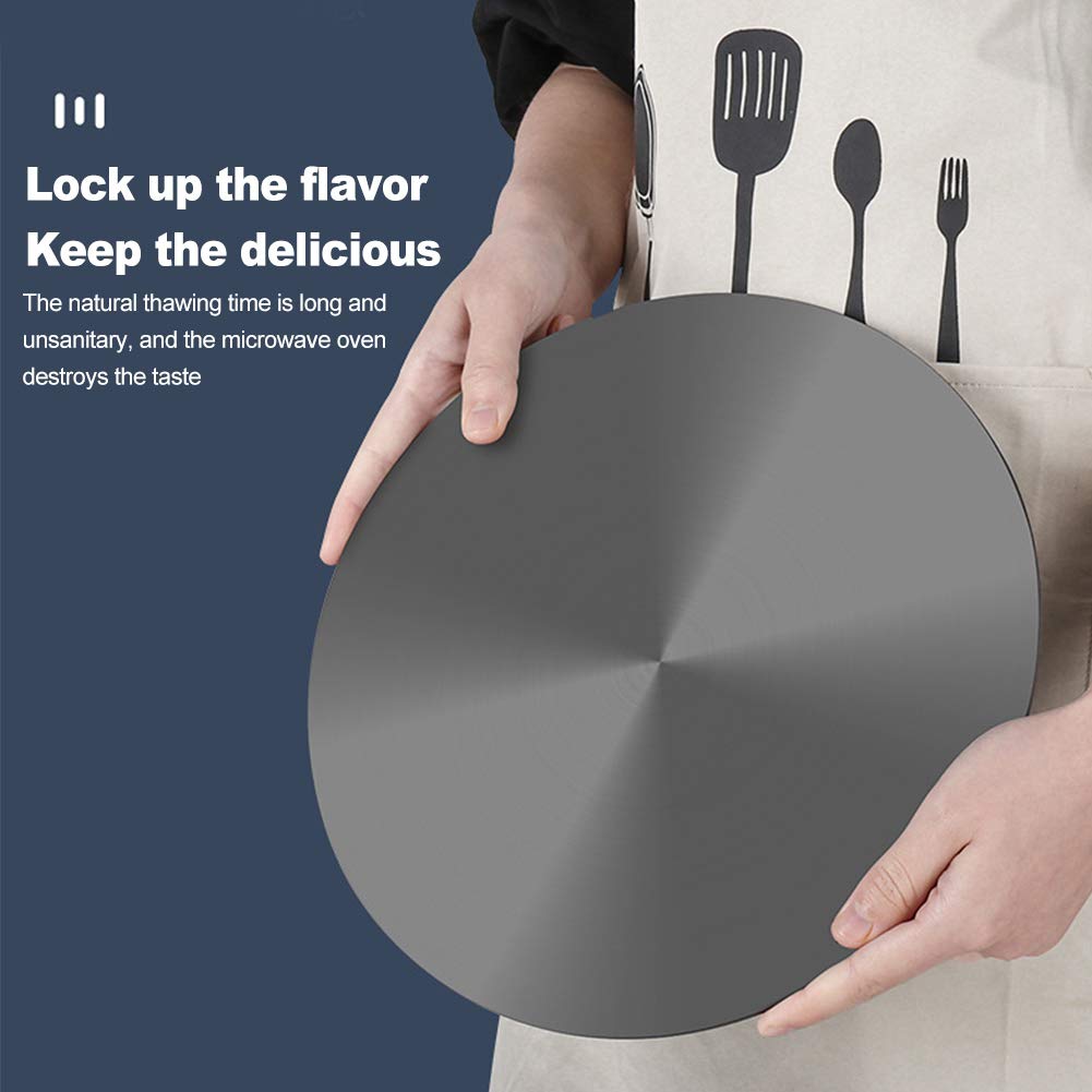11inch Heat Diffuser Induction Diffuser Plate Aluminum Defrosting Tray Fast Thawing Plate Reducer Flame Guard Simmer Plate Heat Cooking Diffuser for Gas Stovetop