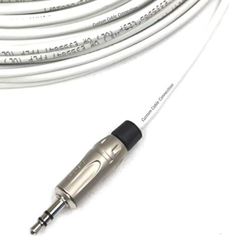 3 Foot 3.5mm (1/8 inch) Stereo Male to Blunt Plenum CL3P Cable by Custom Cable Connection