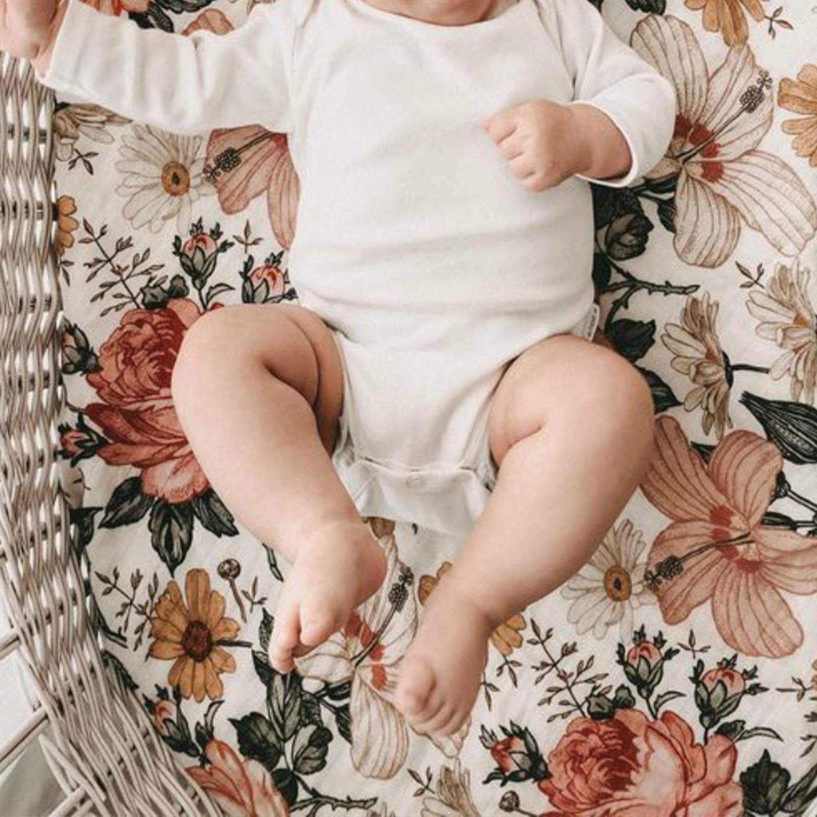 Baby Bassinet Crib Sheets, Baby Cradle Sheets,Breathable Printed Mattress Pad Cover for Cradle and Bassinet Mattress (32''x16.5'')