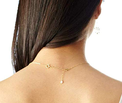 10K Yellow Gold 4 Inch Necklace Chain Extender, Dainty Durable Strong Removable Chain Extender for Gold Necklace Bracelet Anklets Jewelry