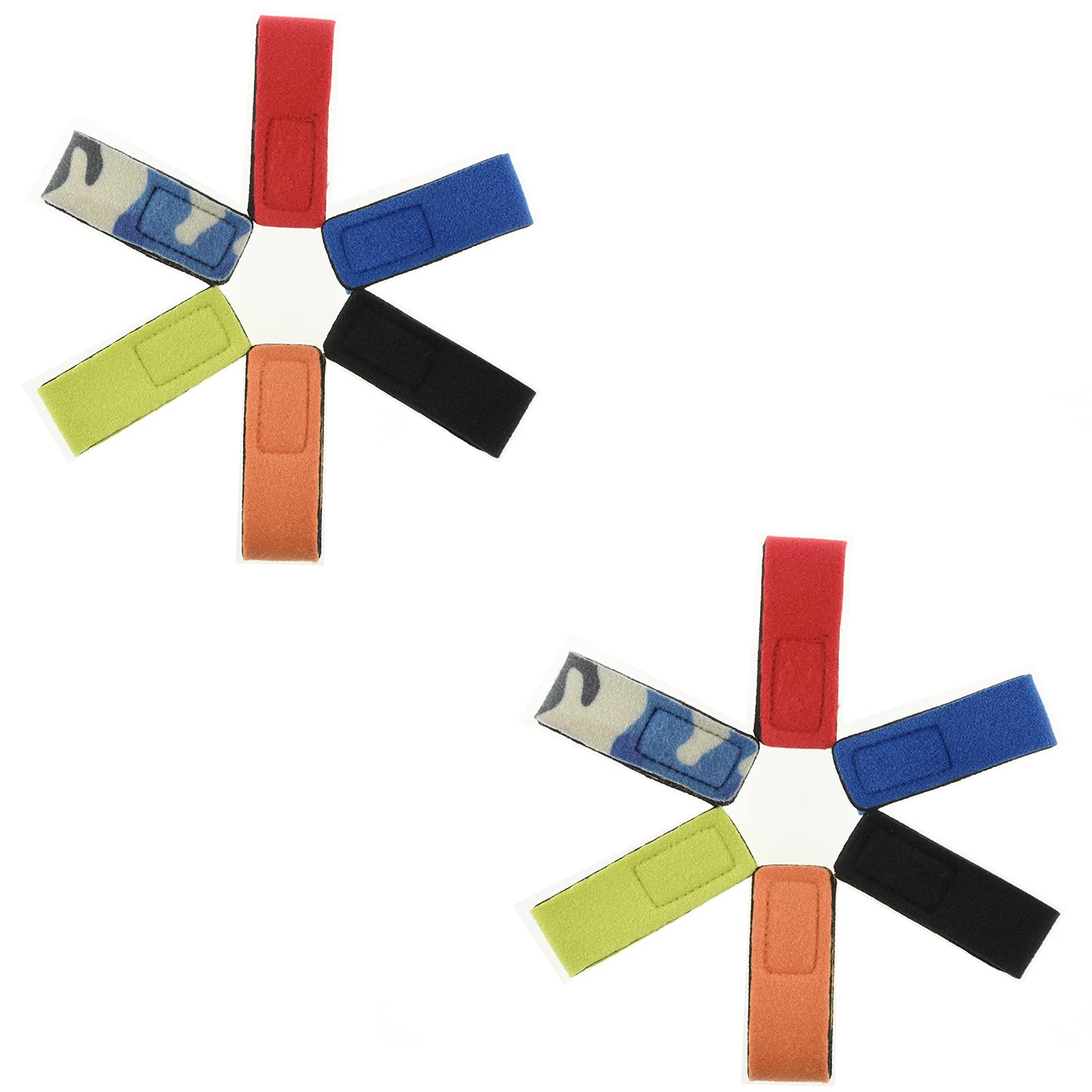 12 Pieces Fishing Rod Belts Ties Spinning Rods Straps Holders Magic Stick Casting Stretchy Belt for Fishing Tackle Tie Bag Accessories