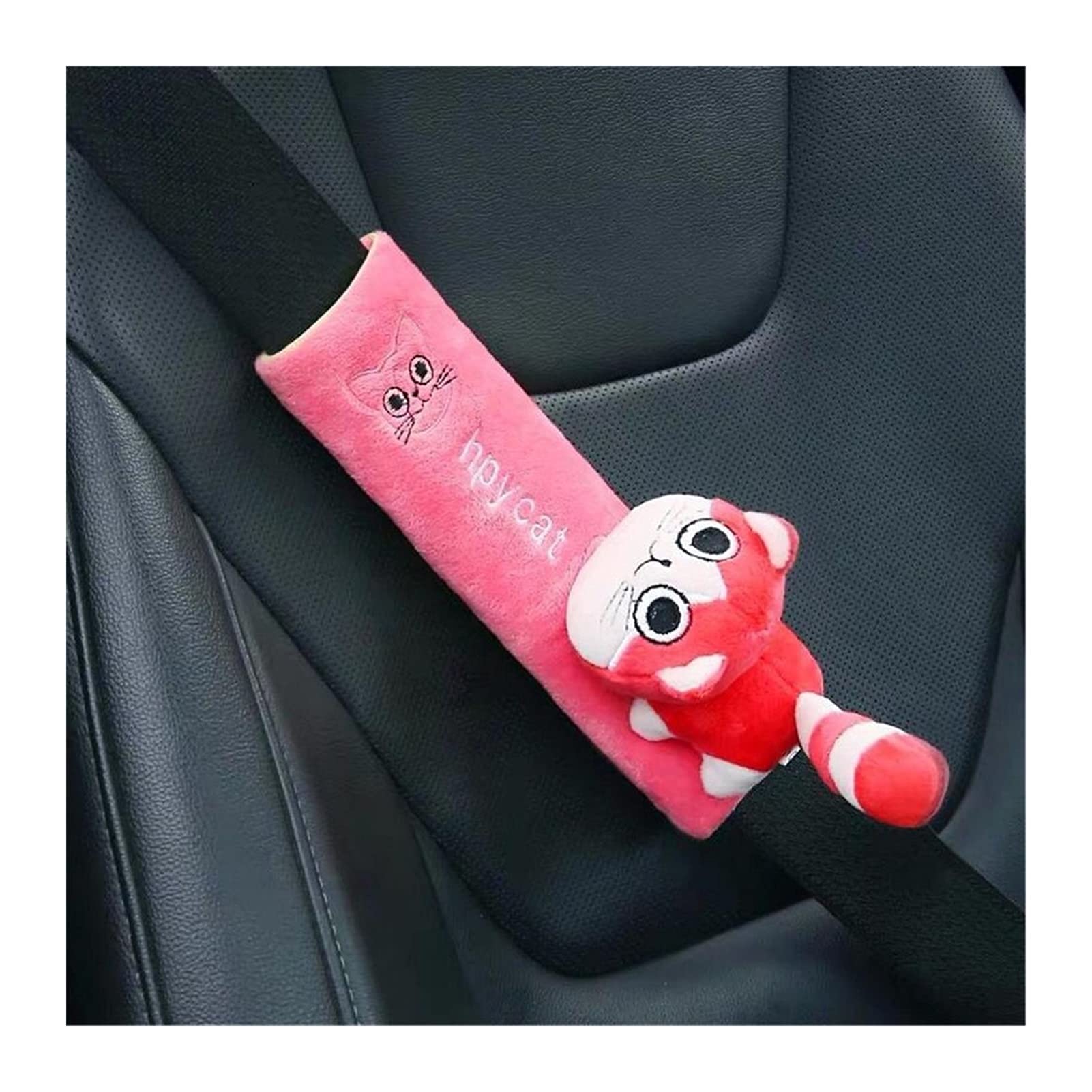 ZJDU Car Seat Belt Cover Shoulder Strap Harness Cushion Cartoon Car Styling Seatbelt Shoulder Protector Auto Neck Support Cushion Pad (Color Name : Beige Bear)