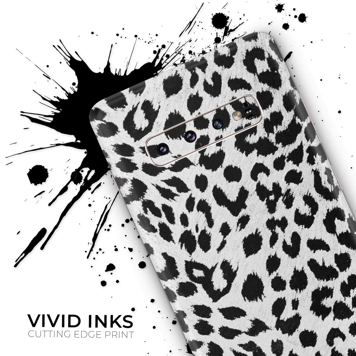 DesignSkinz Vector Leopard Animal Print Protective Vinyl Decal Wrap Skin Cover Compatible with The Samsung Galaxy S20 (Screen Trim & Back Glass Skin)