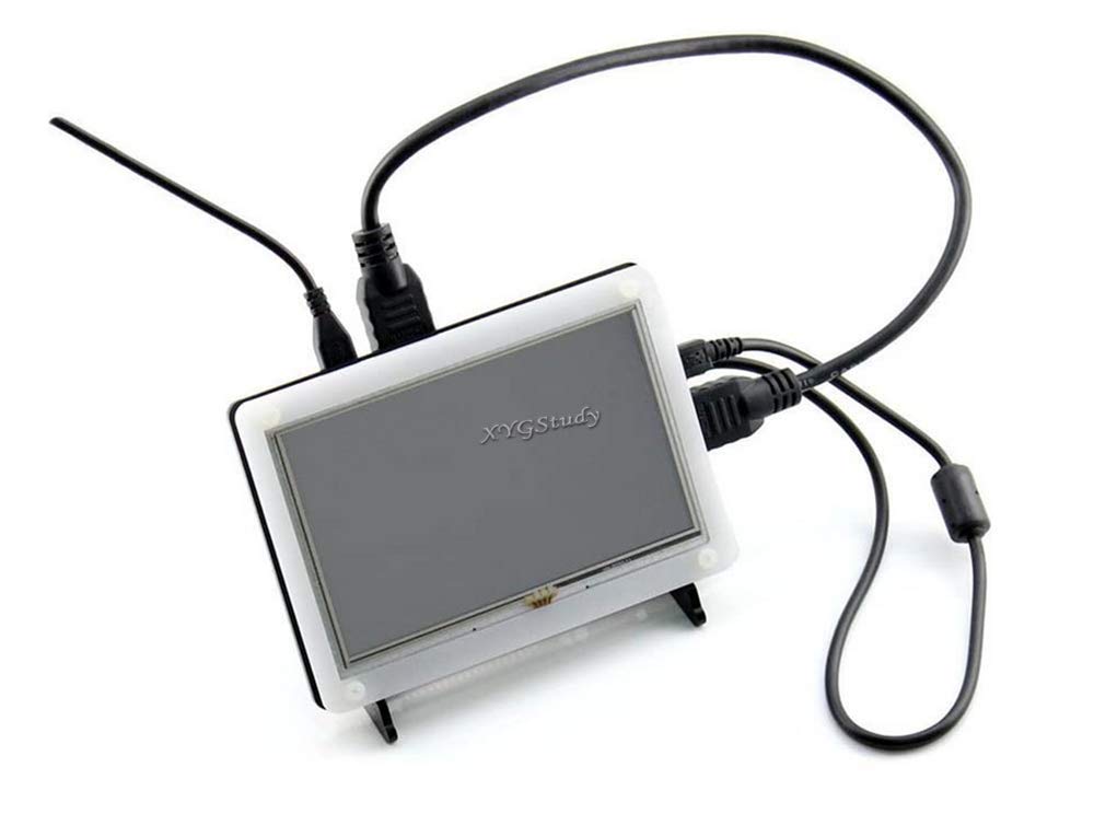 5 inch HDMI Touch LCD Display (B) with Bicolor Case Supports mini PC including Raspberry Pi 4 3 2 Model B B+ Banana Pi Pro BeagleBone Black @XYGStudy
