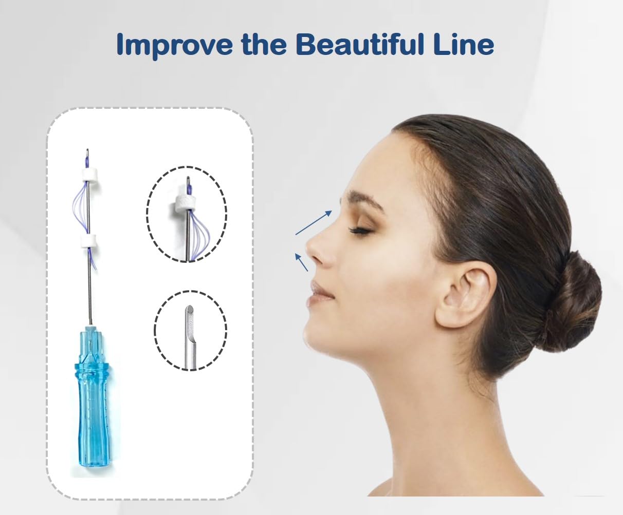 ACE - Multi Thread/L Cannular PDO thread for Forehead/Nose/Nasolabial Folds (23G38/50mm)