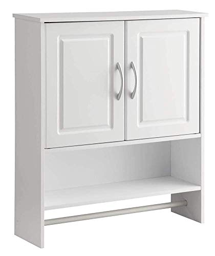 4D Concepts Bathroom 2 Door Wall Cabinet, White