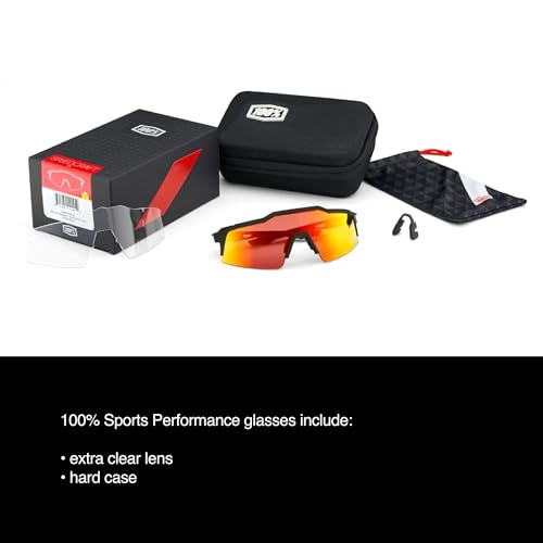 100% S2 Sport Performance Cycling Sunglasses (Soft Tact Black - Smoke Lens)