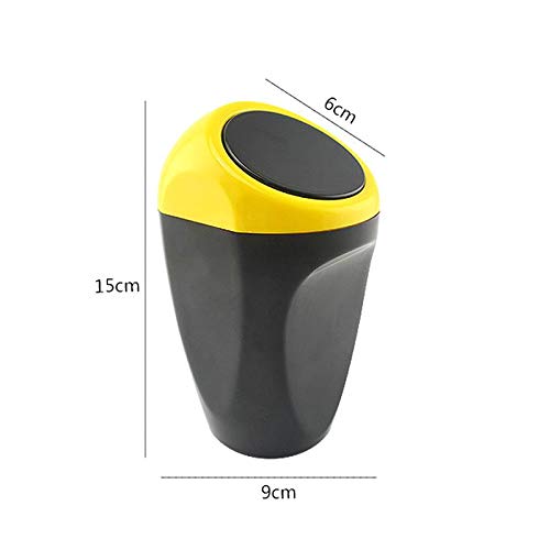 Daliuing Trash Can Wastebasket Car Trash can Recycling Bins for Bathrooms, Kitchens, Home Offices, Dorm Rooms
