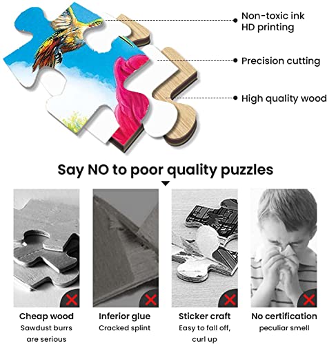 Puzzles for Adults 500 Pieces Kingfisher Garden Puzzle Games for Home Decoration for Friends