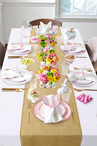 B-COOL ๐๐๐ฟ๐น๐ฎ๐ฝ ๐ง๐ฎ๐ฏ๐น๐ฒ ๐ฅ๐๐ป๐ป๐ฒ๐ฟ 2 Pieces 13x108 Inch Dining Table Runner Dresser Cover for Farmhouse Jute Table Runner Fabric Wedding Party Fall Decorations Khaki