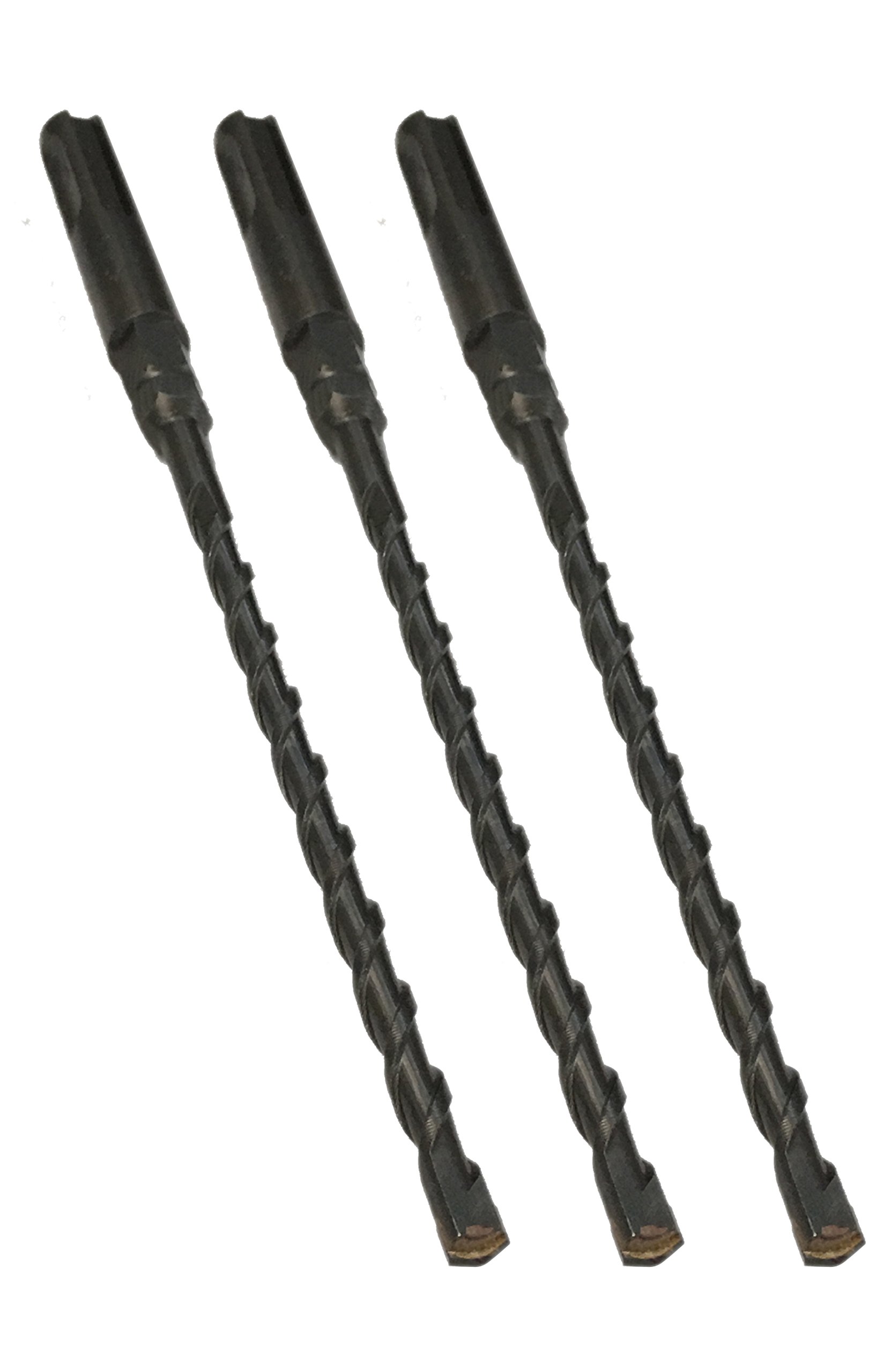 3PCS, 3/16" x 7", SDS Plus Hammer Drill Bits