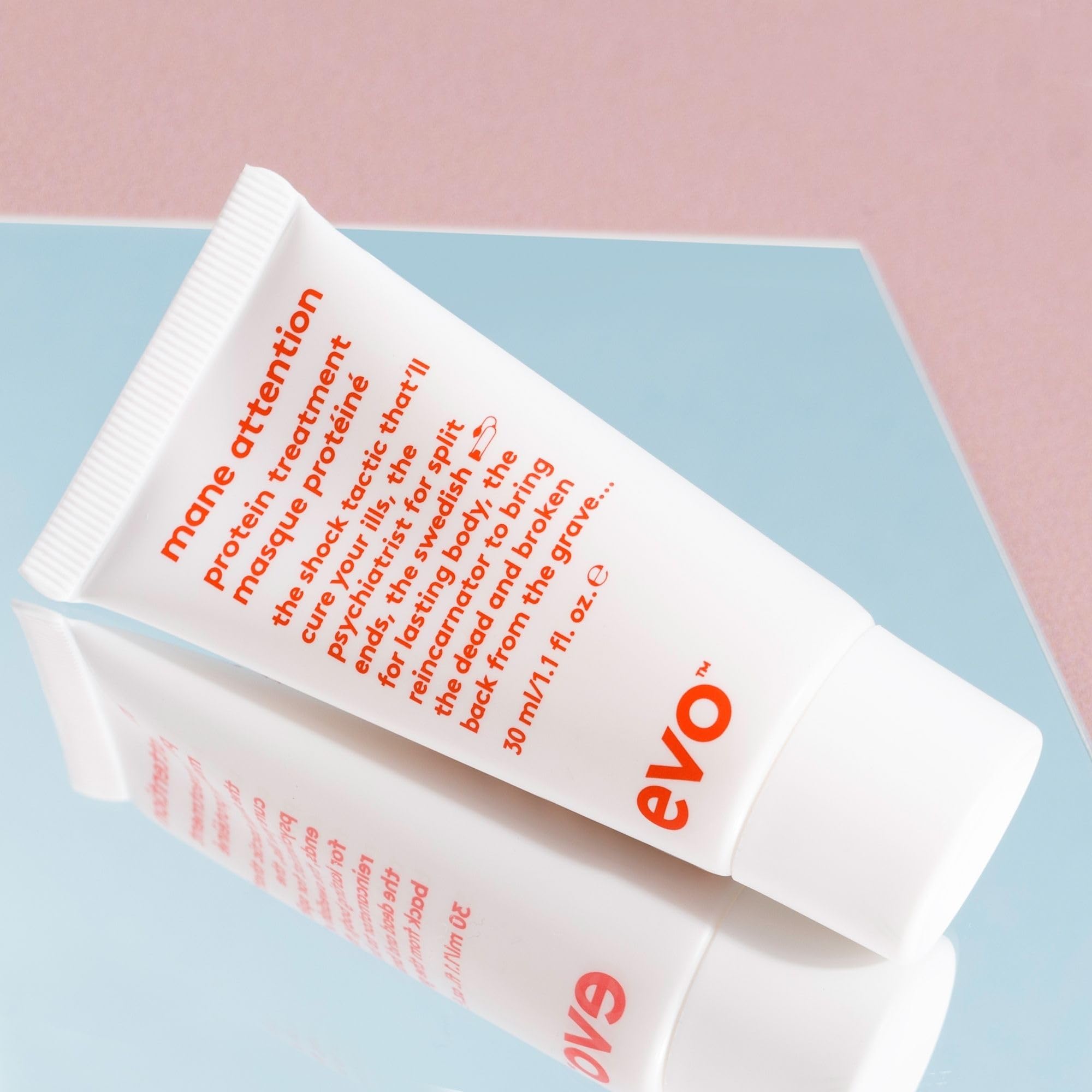 EVO Mane Attention Protein Hair Treatment - Reconstructs, Repairs, & Strengthens Hair - Travel Size, 30ml / 1.01fl.oz