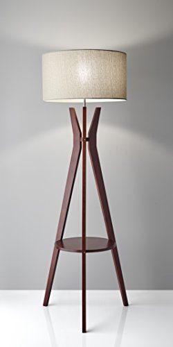 Adesso 3471-15 Bedford 59.5" Floor Lamp, Smart Outlet Compatible , Brown