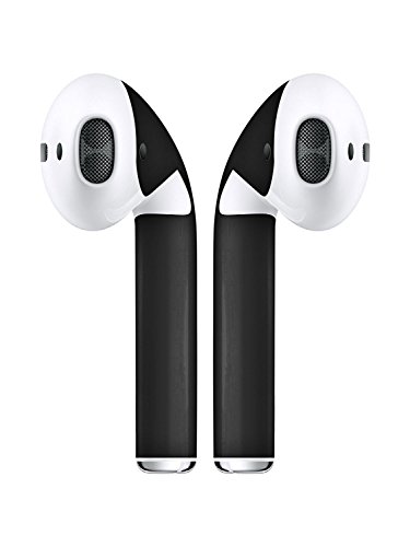 AirPod Skins, Silicone Charging Case Cover, Eartips Bundle (Matte Black)