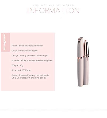 MEIYIXIN Electric Eyebrow Trimmer for Women, Precision Hair Removal, Battery Charging, Easy to Use, Multipurpose, Stylish and Portable