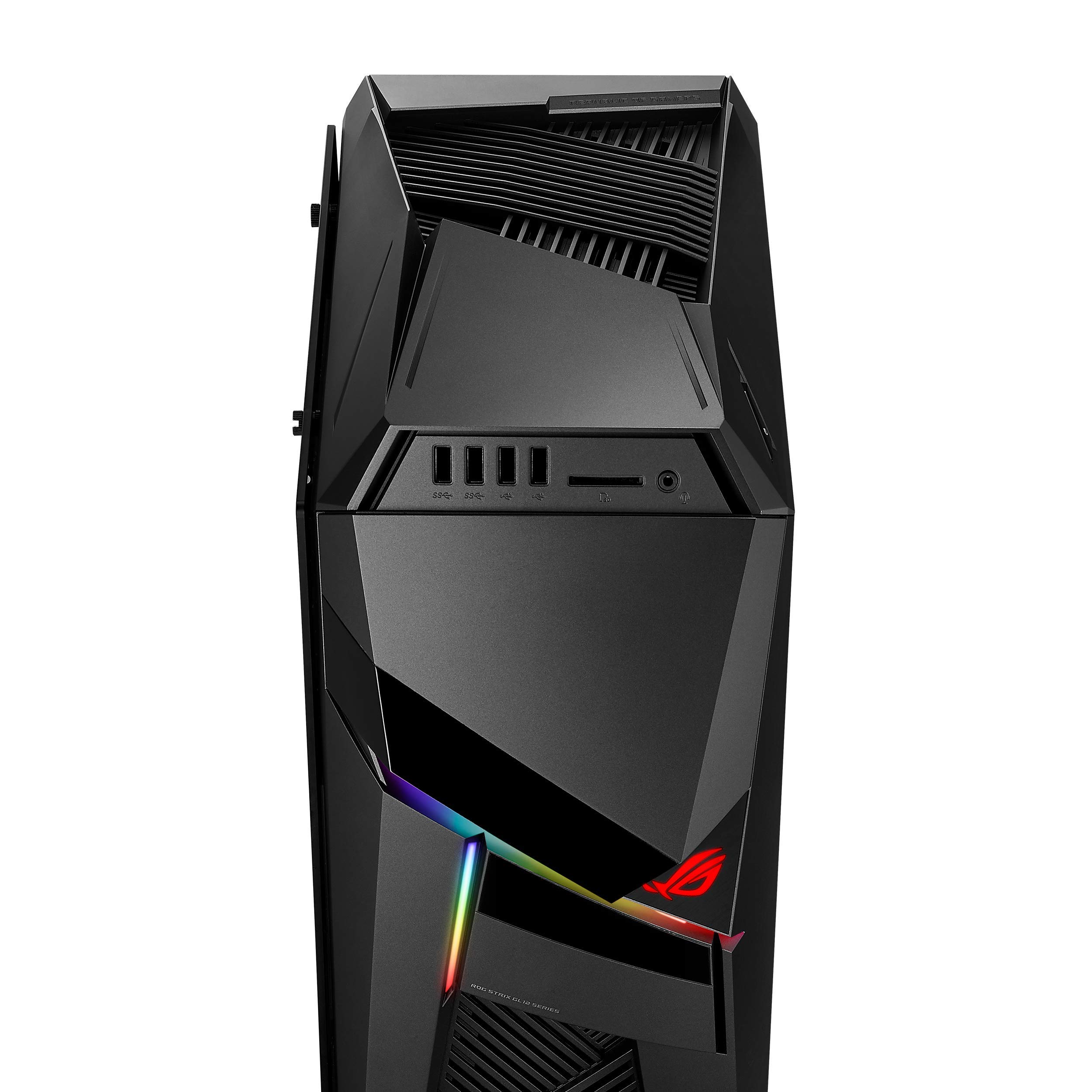 ROG Strix GL12 Gaming Desktop, Overclocked 9th Gen Intel Core i7-9700K, NVIDIA GeForce RTX 2070 8GB, 16GB DDR4 RAM, 512GB SSD + 1TB HDD, Windows 10, Black/Grey - GL12CX-DS771 (Renewed)