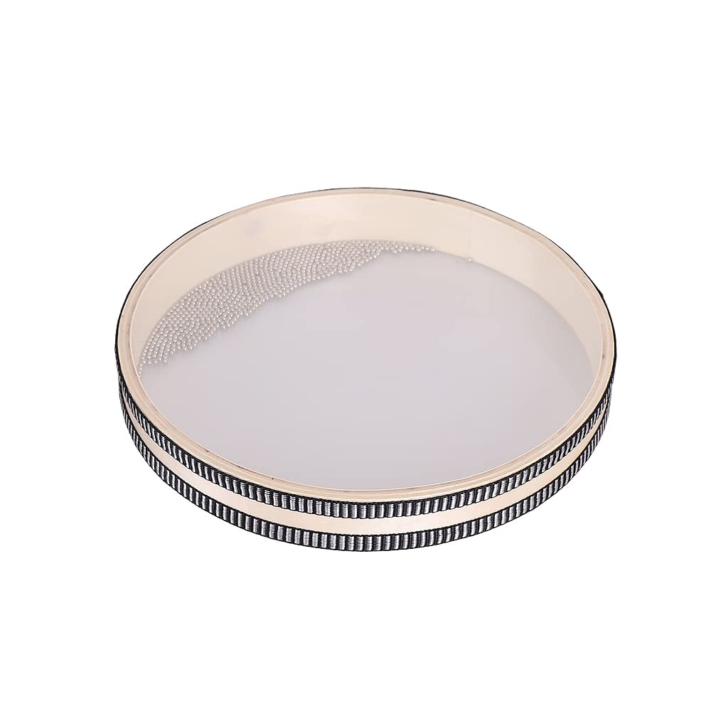 10" Ocean Drum Wave Bead Hand Drum Natural Color for Ocean Sound Effect Musical Instrument